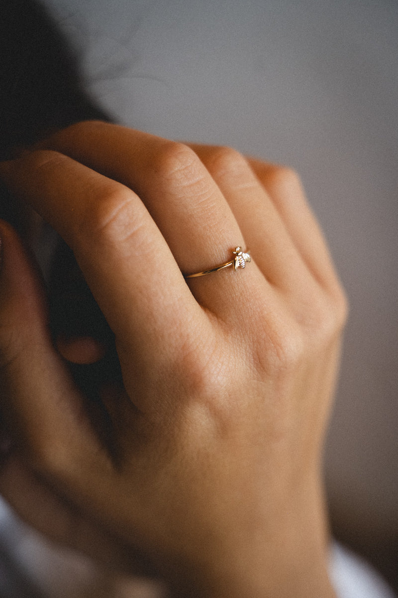 Gold Bee Ring | Waterproof 14k Gold Filled | ZOAJE – Zoaje