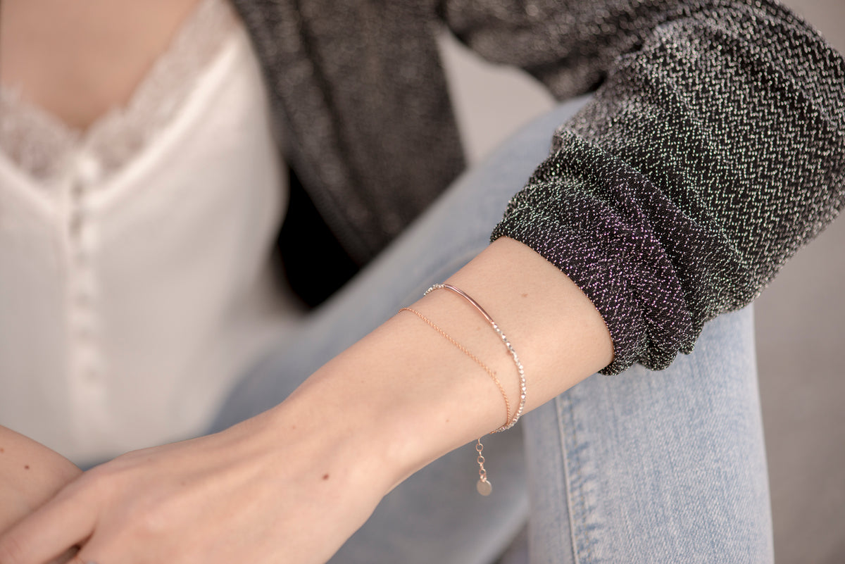 14k Gold Filled Double-Stranded Bracelet | Timeless & Elegant | ZOAJE ...