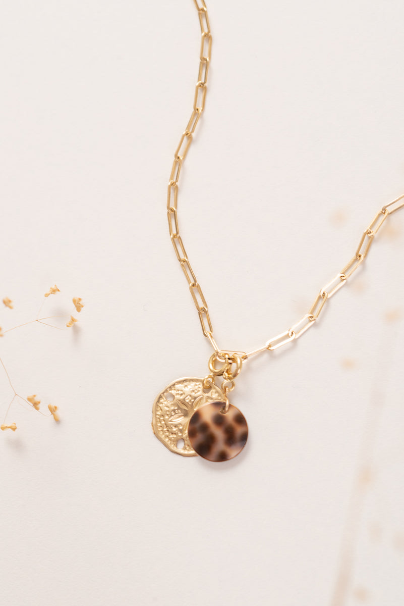 14k Gold Filled Tiger Cowrie Seashell Pendant Necklace | Elegant ...